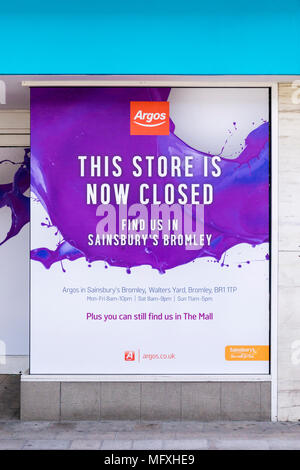 A closed Argos catalogue shop that has moved into shared premises with ...