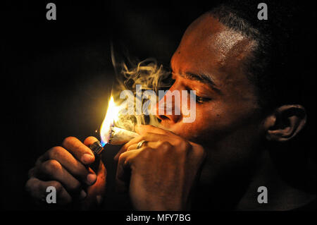 local jamaican rastafarian rasta smoking smoke spiff marijuana weed ...