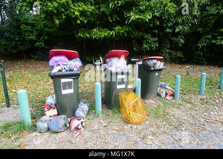 Garbage bin outdoors in Australia Stock Photo - Alamy
