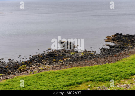 Panorama of the Giant's Causeway and Causeway Coast, the result of an ...