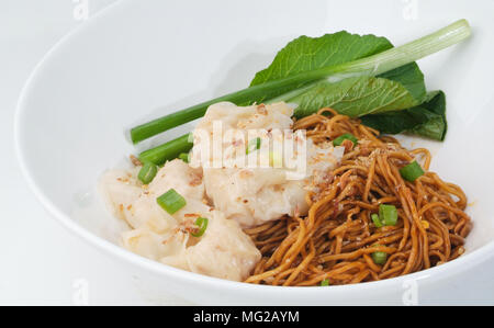 Wanton noodle. Malaysia Food: dried wanton noodle Stock Photo - Alamy