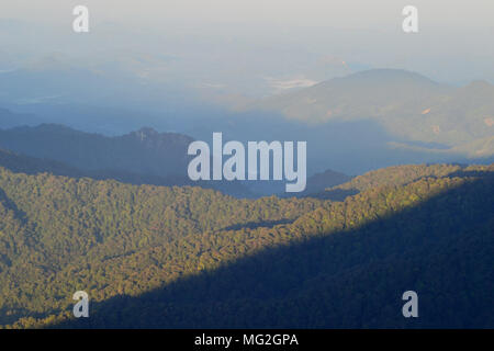 view of the Meratus mountains in South Borneo, Indonesia Stock Photo ...