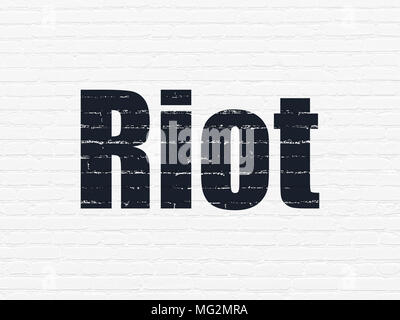 Political concept: Riot on wall background Stock Photo - Alamy