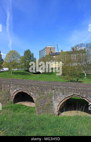 The Old Exe Bridge is a ruined medieval arch bridge constructed between ...