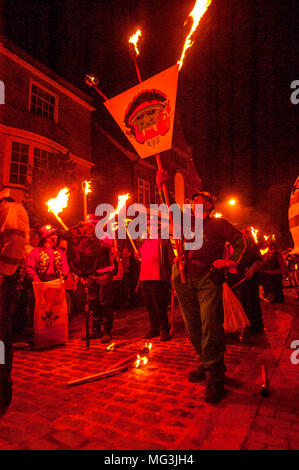 Lewes bonfire night parade Stock Photo - Alamy