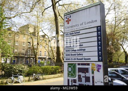 Woburn Square Garden sign, Bloomsbury, London, England, UK Stock Photo ...