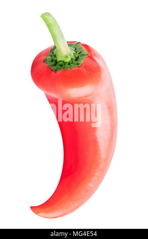 long sweet peppers path isolated Stock Photo - Alamy