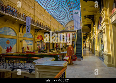 Inside GUM, the largest department store in Moscow, Russia, Europe ...