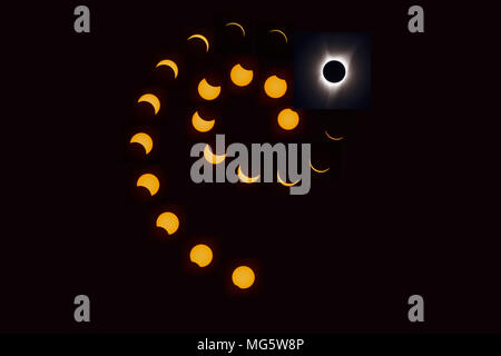 Total solar eclipse 2017, Oregon, Madras, Summer Stock Photo - Alamy