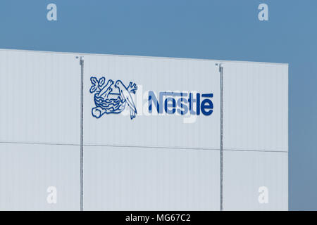 Anderson - Circa April 2018: Nestle manufacturing plant. Nestle ...