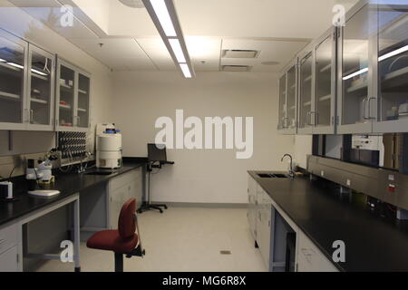 High School Science Chemistry Lab Empty Laboratory Class Room With ...