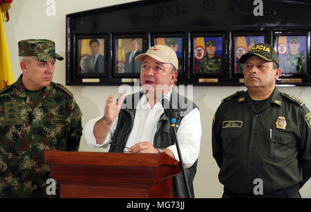 Colombian Army Gen. Alberto Jose Mejia Ferrero, commander of the Stock ...