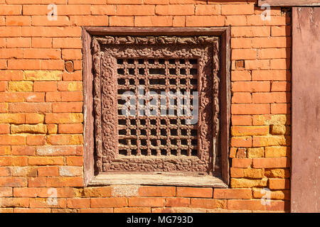 Old wooden traditional Nepalese window detail. Nepal Stock Photo - Alamy