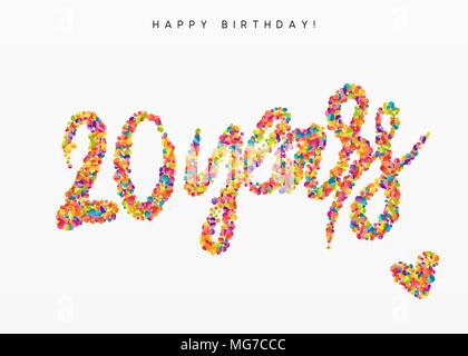 Twenty years, lettering sign from confetti Stock Vector Image & Art - Alamy