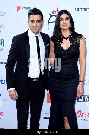 Manish Bhasin (left) and his wife Anushka Bhasin attending the 8th ...