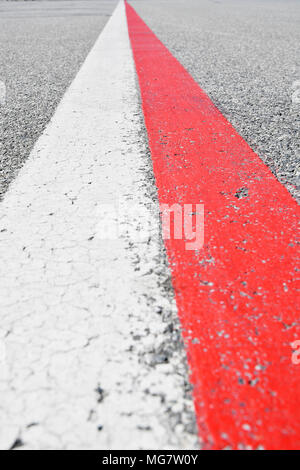 Airfield - marking on taxiway Stock Photo - Alamy