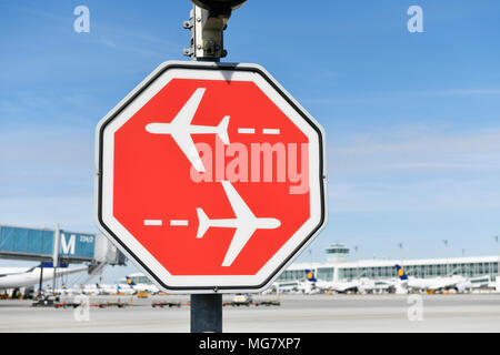 stop, stopp, sign, mark, 2, two, aircrafts, crossing, Airfield ...