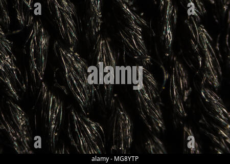 Black nylon mesh cloth fibers under the microscope Stock Photo - Alamy