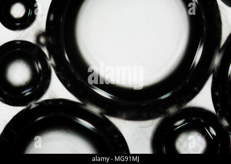 Water bubbles under the microscope Stock Photo - Alamy