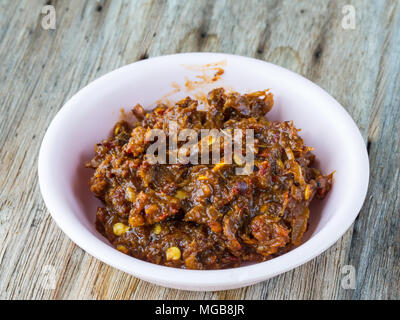 Pla-ra, traditional thai pickled fish at food market Stock Photo - Alamy