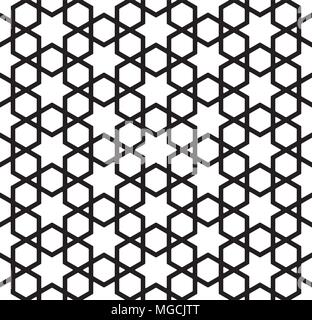 Vector seamless pattern of hexagons with rounded corners. Modern stylish texture. Repeating ...