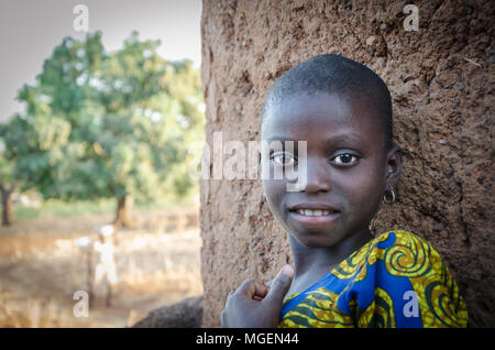 Portrait of young girl of the Tata Somba tribe or Tammari people Stock ...