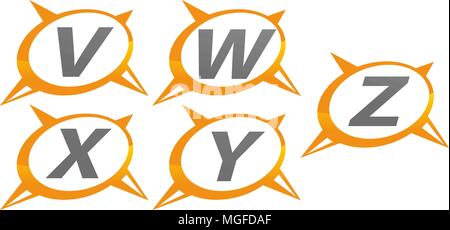 Compass Guide Solution Template Set Stock Vector Image & Art - Alamy