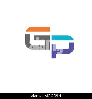 GP letter logo design vector illustration template, G letter logo ...