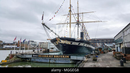 SS Great Britain in Dry Dock launched in 1843 the SS Great Britain ...