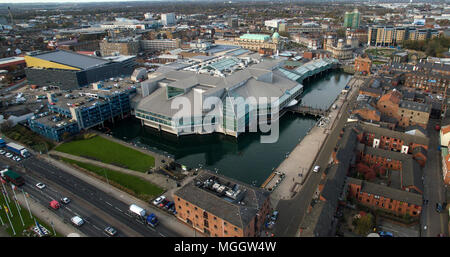 aerial view of Princes Quay shopping centre, Hull, East Yorkshire Stock ...