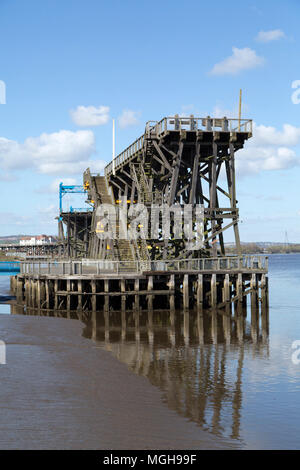 Dunston Staithes, by the River Tyne, at Gateshead, Tyne and Wear ...