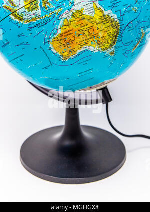 Countries of the world on a globe atlas Stock Photo - Alamy
