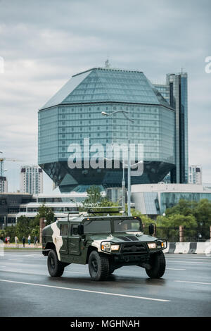 Belarus, Minsk. Light Armored Vehicle MZKT-490100 Or Volat V1 Moving ...