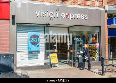 Ashford High Street, Ashford, Kent, England, United Kingdom Stock Photo ...