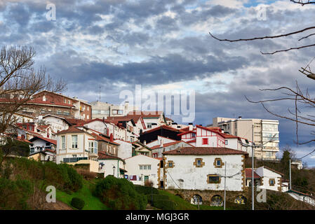 Puerto Viejo de Algorta, the Old Harbour of Getxo, Basque Country, near ...