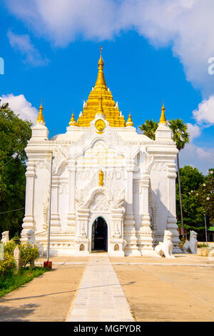 Sat Taw Tar Pagoda, one of the attractions of Mingun, Sagaing Region ...