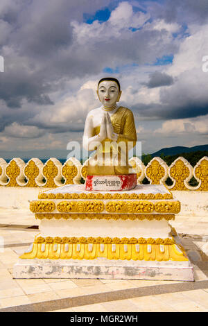 Maha Bodhi Ta Htaung ('a thousand great Bo trees'), a famous Buddhist ...