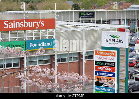 Oxfordshire, UK. . 29th Apr, 2018. The Templars shopping park in Cowley ...