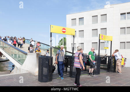 VENICE, ITALY - APRIL, 2018: The Grand Canal and the church of San ...