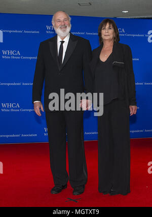 Rob Reiber and Michele Singer Reiner arrive for the 2018 White House ...