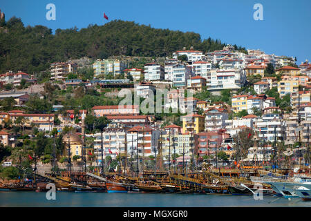 Alanya, Turkey, fortress, Seljuk fortress, castle, citadel, wall, tower ...