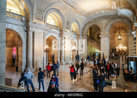 Astor Hall in New York Public Library Stock Photo - Alamy