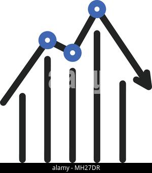 bar chart icon Vector Glyph Illustration Stock Vector Image & Art - Alamy