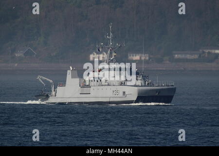 The Royal Norwegian Navy Alta-class minesweeper Otra M351 takes part in ...