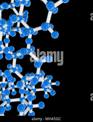 Dark blue 3D rendering simple, minimal, geometric background for ...