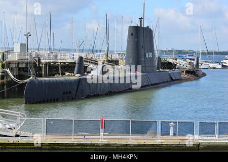 USS Clamagore as Guppy type submarine Stock Photo - Alamy