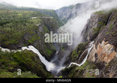 Spectacular Voringfossen waterfalls in Norway Stock Photo - Alamy