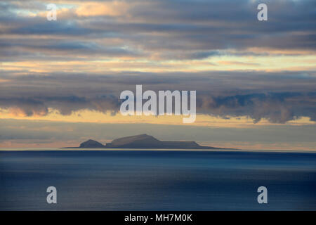 Foula Island at sunset on theist side of Shetland Stock Photo - Alamy