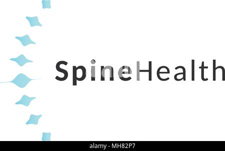Spine logo restoration. Healthy back abstrack symbol. Backbone MRI icon ...