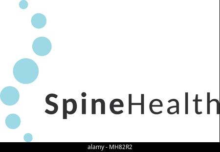 Spine logo restoration. Healthy back abstrack symbol. Backbone MRI icon ...